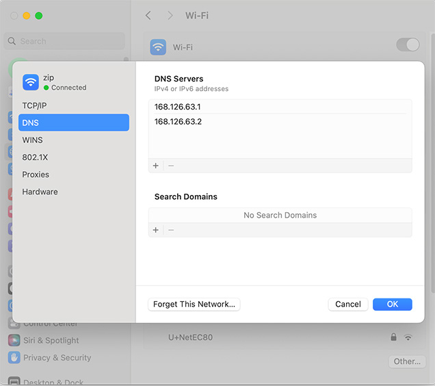 MAC OS IKEv2 VPN Connection