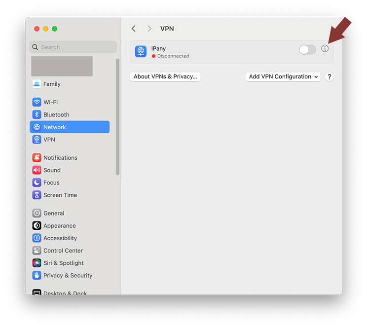 MAC OS IKEv2 VPN Connection