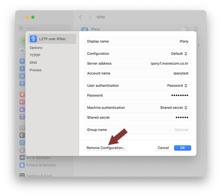 MAC OS IKEv2 VPN Connection